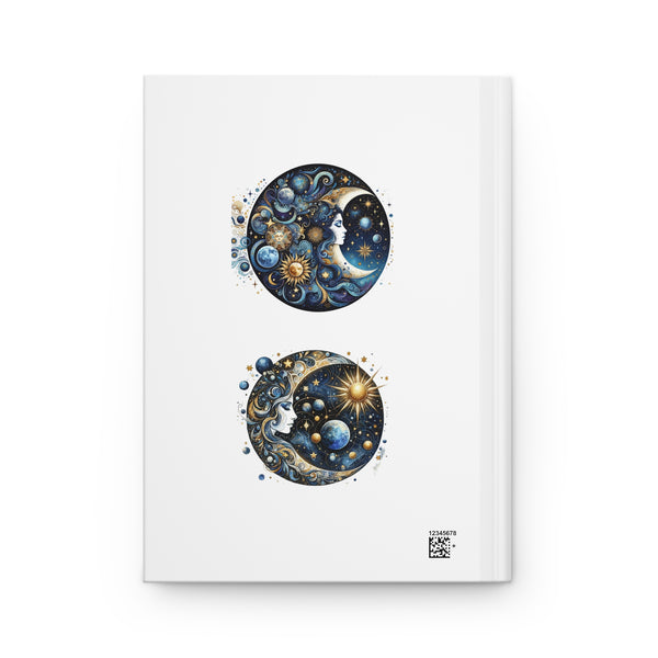 Celestial Moon Goddess Journal, Cosmic Sun, Stars & Planets